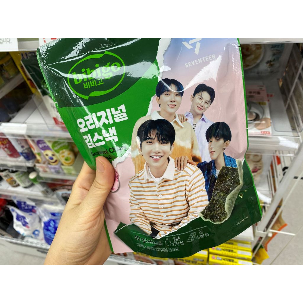 Bibigo SEVENTEEN Special Edition Seaweed Snack (40g) | Original & Sweet ...