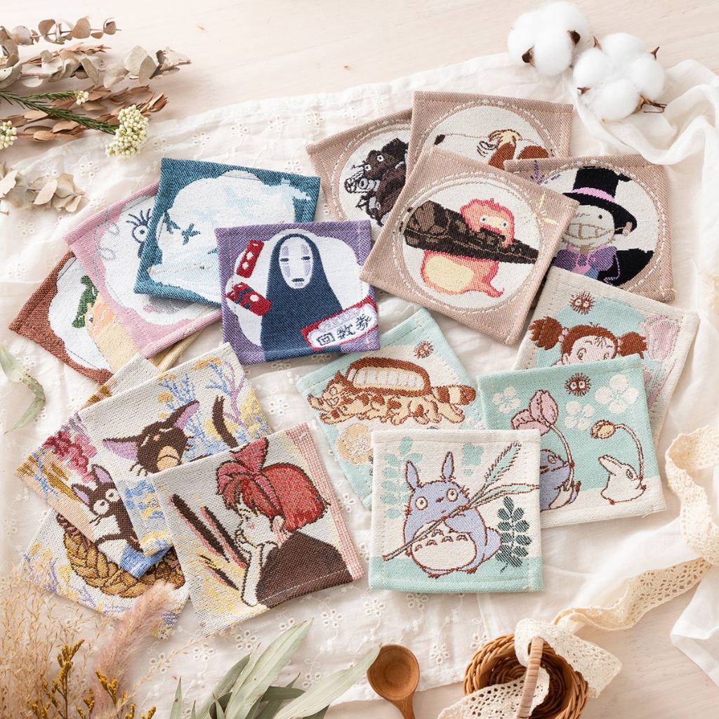 Gobelin weave coasters. Set of 4. Ghibli. Kiki’s Delivery Service. Howl ...
