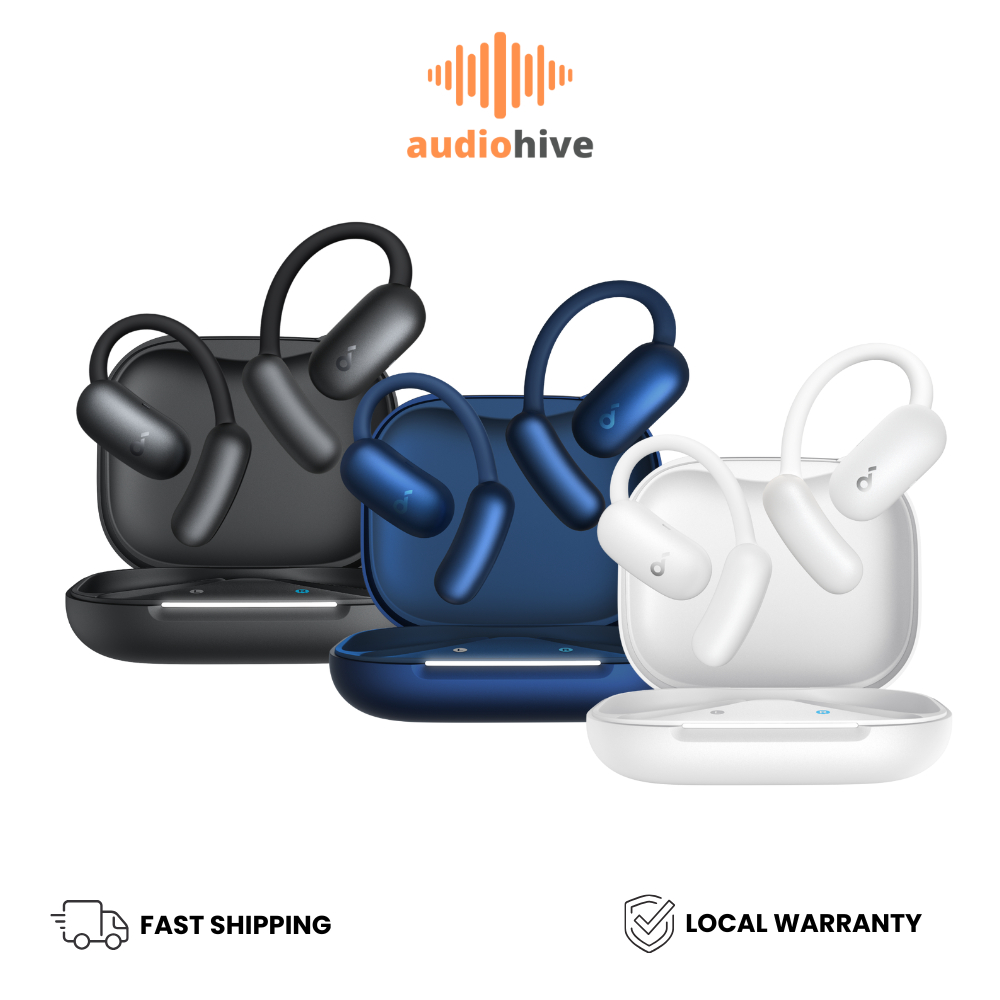 Soundcore AeroFit 2 Adjustable Open-Ear Wireless Earbuds with Local ...