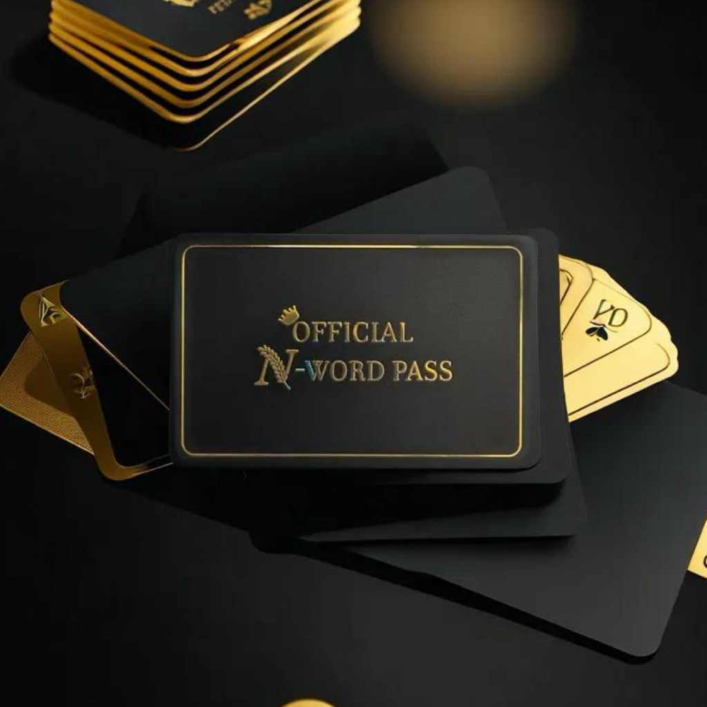 N Word Pass Metal Card For Gifts And Souvenir Shopee Singapore