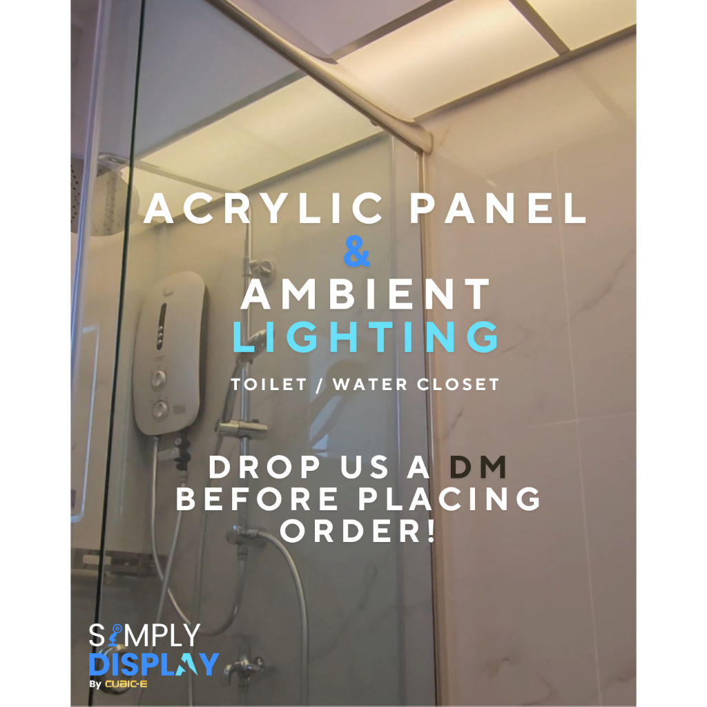 HDB TOILET ACRYLIC PANELS BY SIMPLY DISPLAY | Shopee Singapore