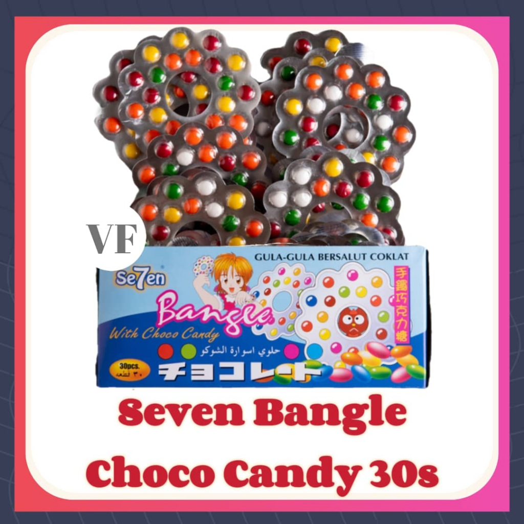 Se7en Flower Choco Bean Bangle Candy 30pcs/375g - Halal Candy Childhood ...