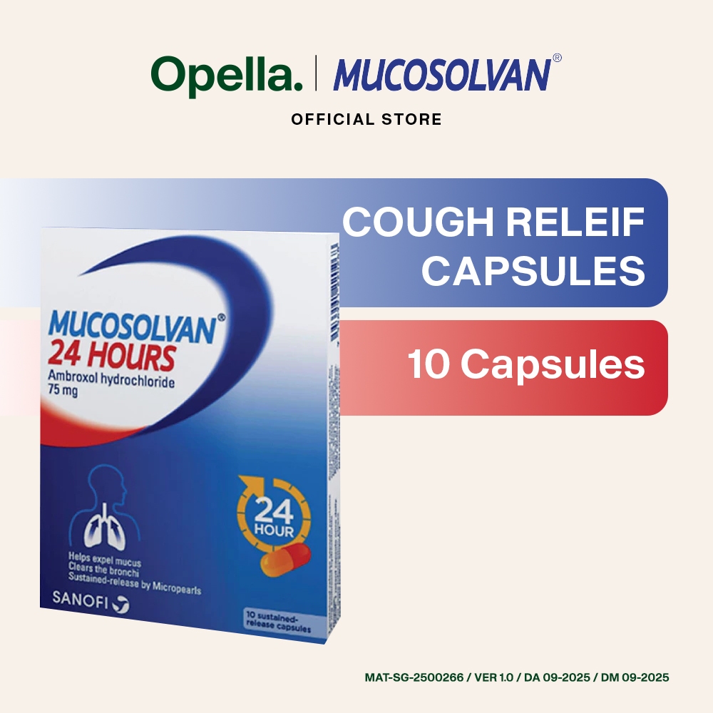 Mucosolvan 24 Hours Cough Relief Capsule 75mg 10's (Exp May-2026 ...