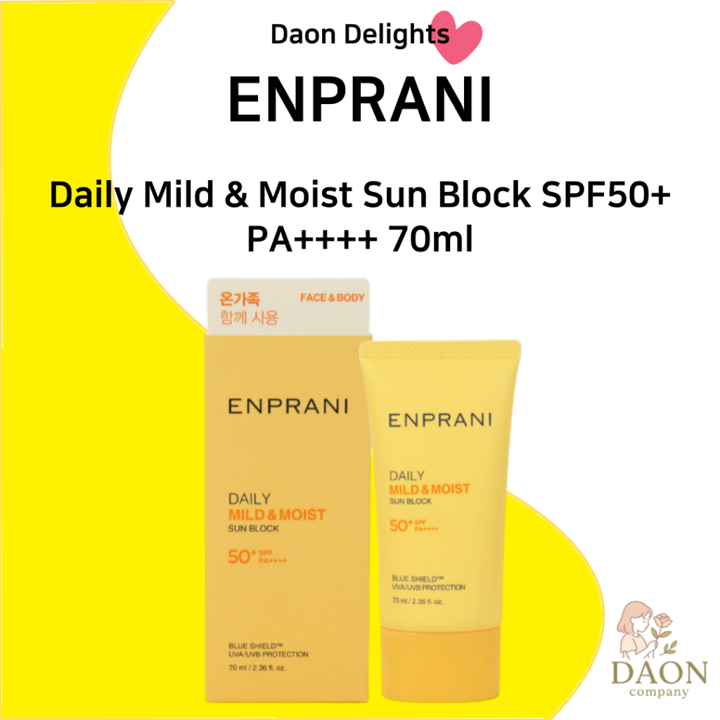 ENPRANI Daily Mild & Moist Sun Block SPF50+ PA++++ 70ml | Shopee Singapore