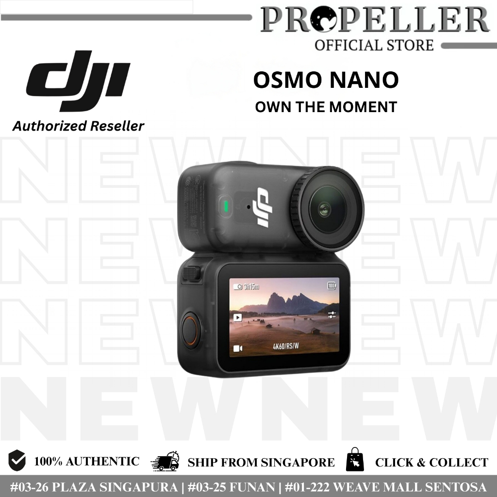 DJI Osmo Nano Action Camera – 4K/120fps, 143° Ultra-Wide, Magnetic Flip ...
