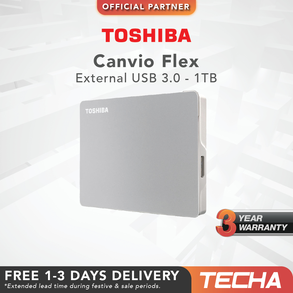 [FAST SHIP] Toshiba Canvio Flex | Type C | Portable External Hard Drive ...