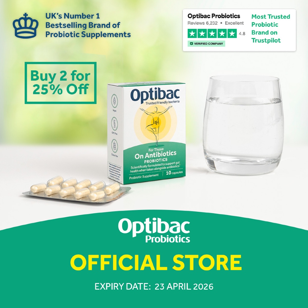 Optibac For Those On Antibiotics 10 Caps (BUY 2 for 25% OFF) | Shopee ...
