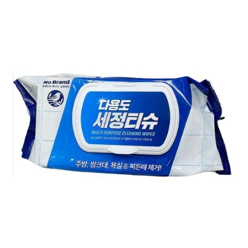 [No brand] Multi Purpose Cleaning Wipes 100p 노브랜드 다용도 청소용 세정티슈 100매 ...