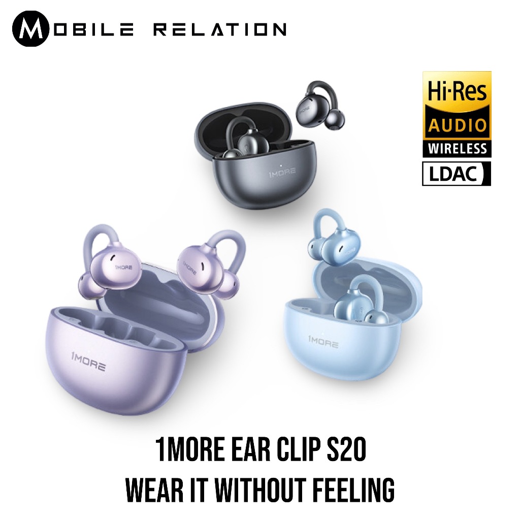 1MORE S20 Ear Clip | ENC AI Noise Reduction | 30 hours long-lasting ...