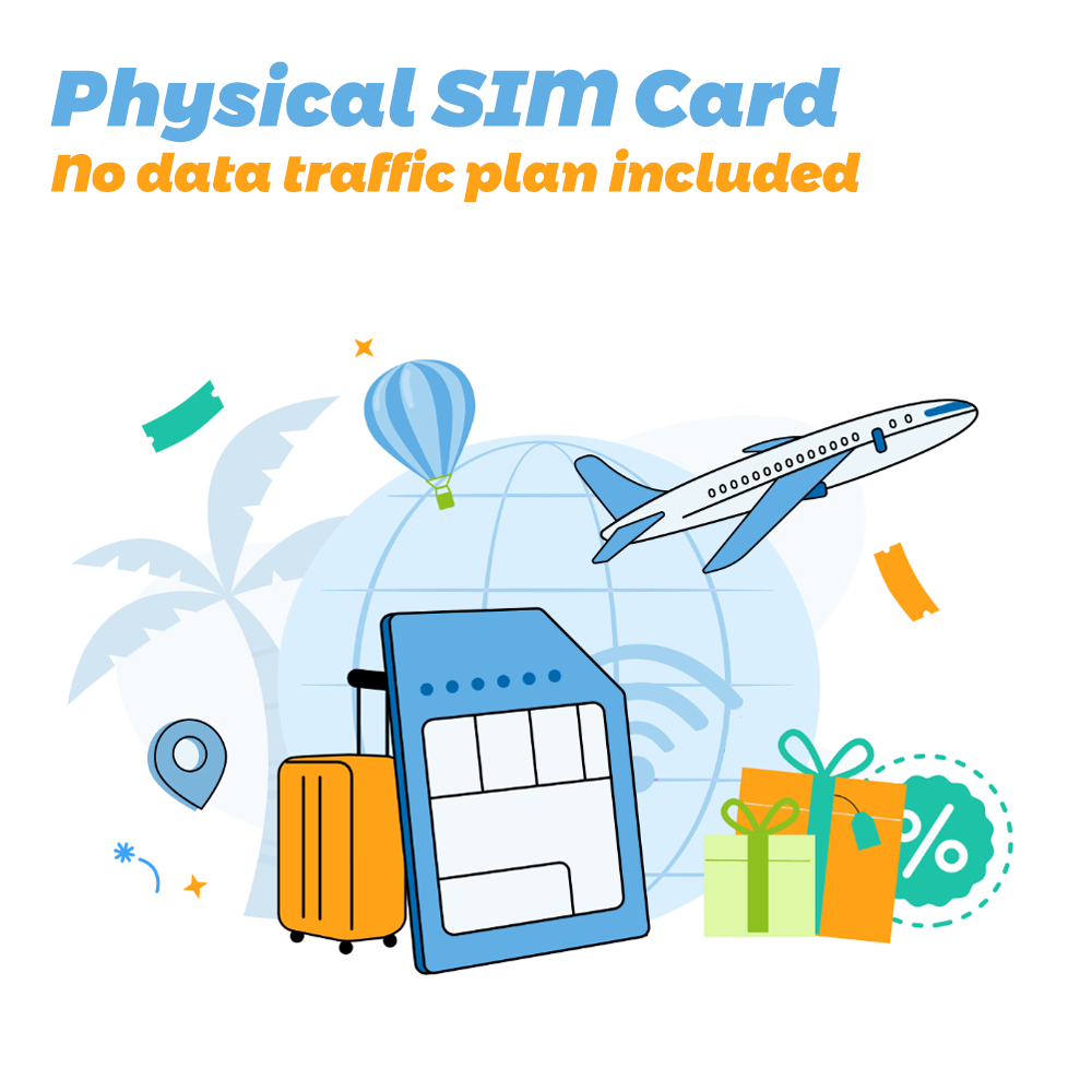 Global Data SIM Card | Works with All Plans | No Number | High Speed ...