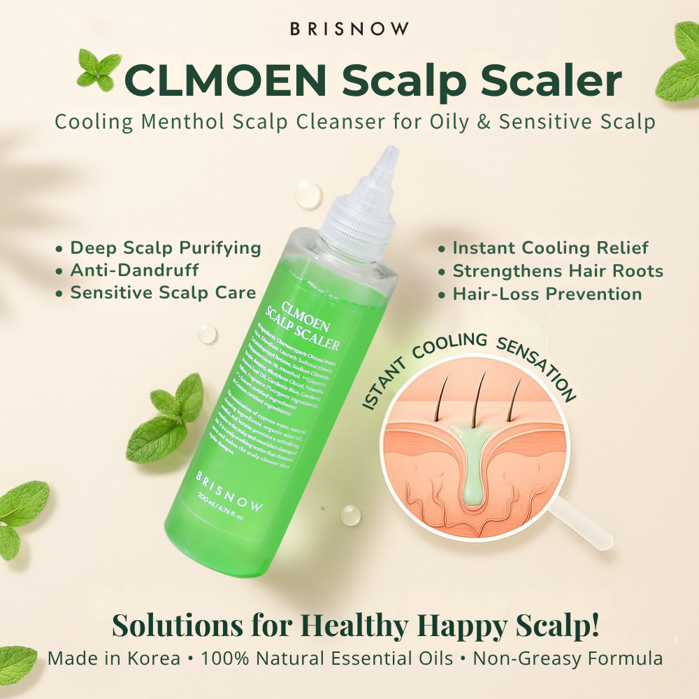 BRISNOW CLMOEN Scalp Scaler 200ml – Menthol Cooling Scalp Treatment ...