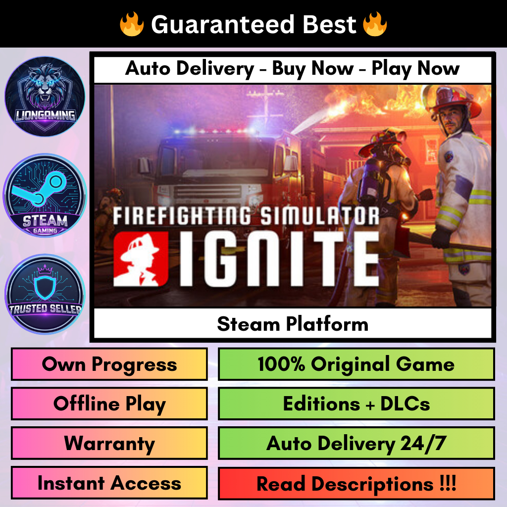 [Pre-purchase] Firefighting Simulator: Ignite Year 1 Edition [Auto Delivery] Own Steam Account ...