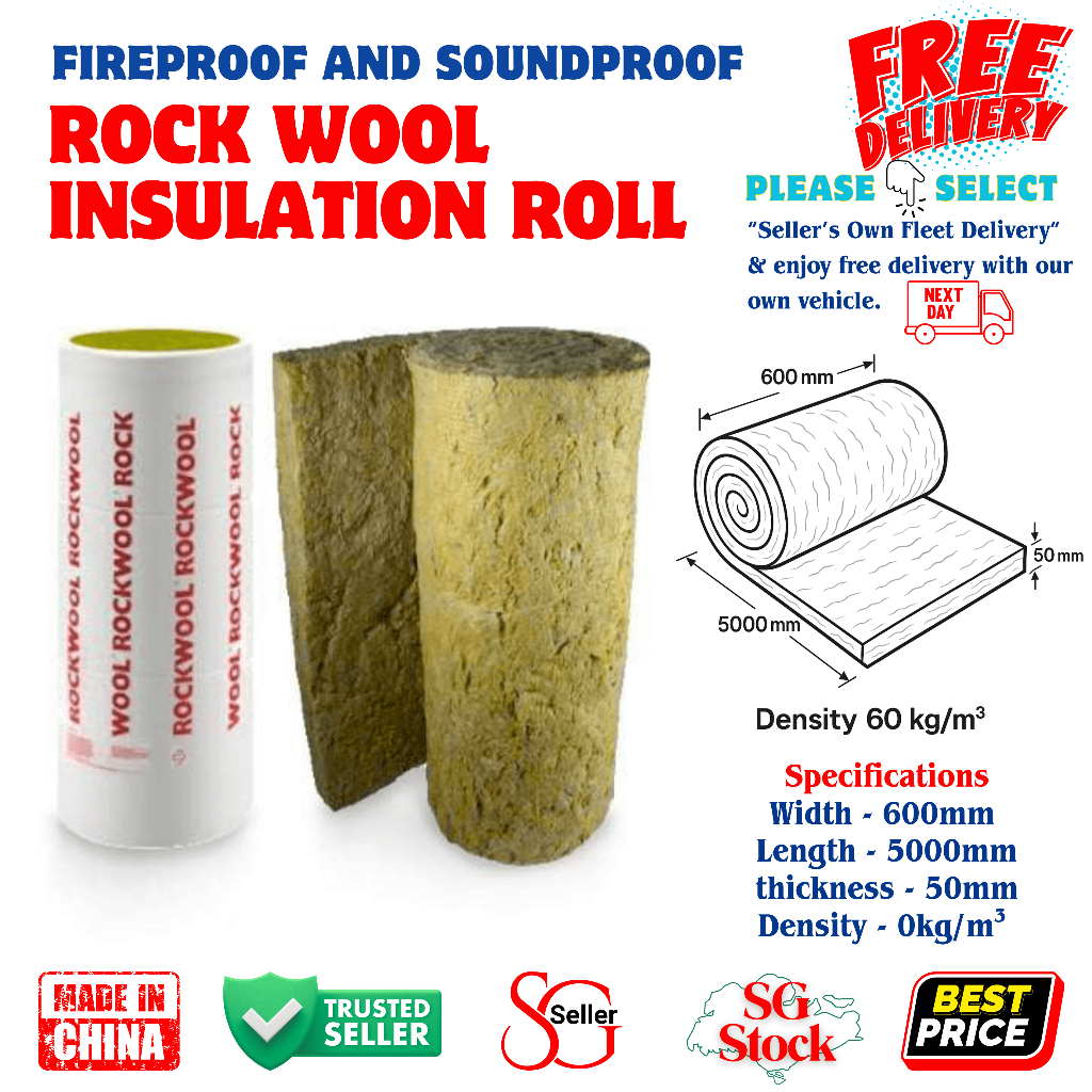 Mineral Rock Wool/ Mineral Wool Insulation Sound and Fireproof Pawleck ...