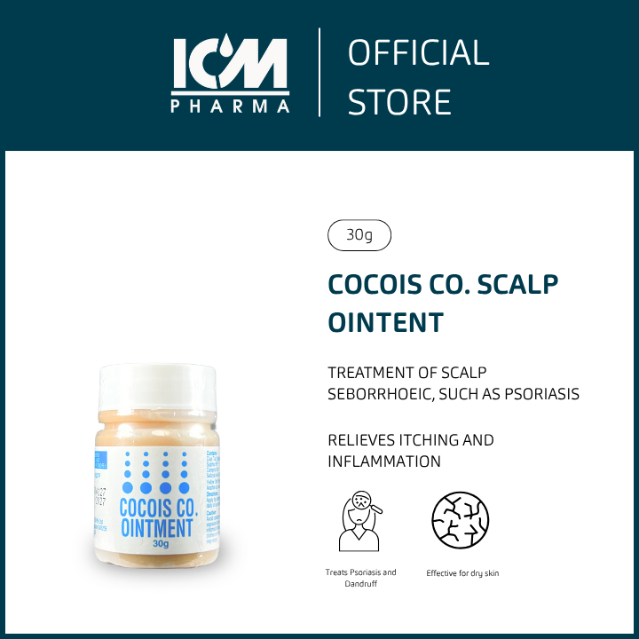 Cocois Co. Ointment 30g - Treatment of Scalp Seborrhoeic, Psoriasis ...