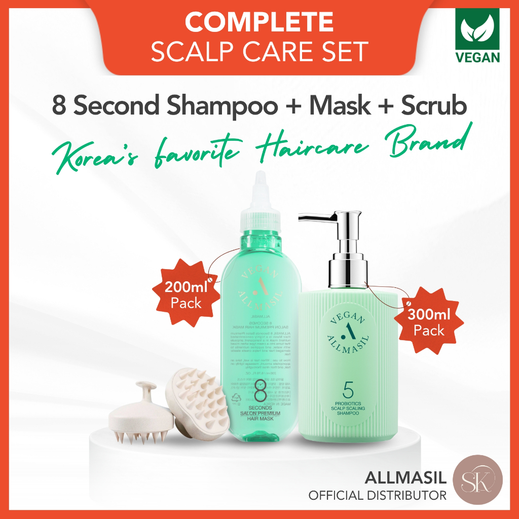 Official Allmasil Healthy Scalp Treatment for Dandruff Dry Scalp & Deep ...
