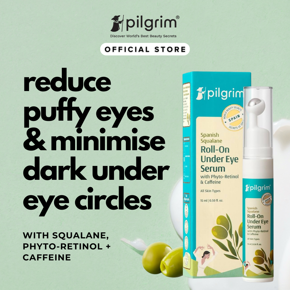 Pilgrim Under Eye Serum Roll-On 15ml | Retinol & Caffeine | Reduces ...