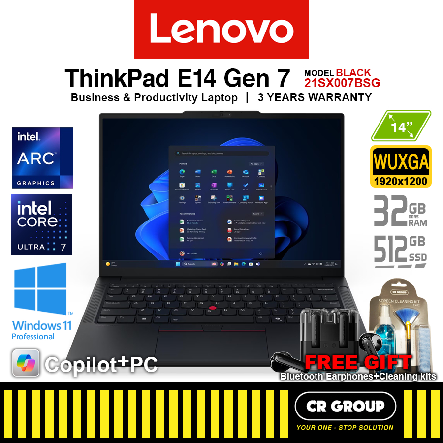 Lenovo ThinkPad E14 Gen 7 - Intel Core Ultra 7 255H - Intel Arc 140T ...