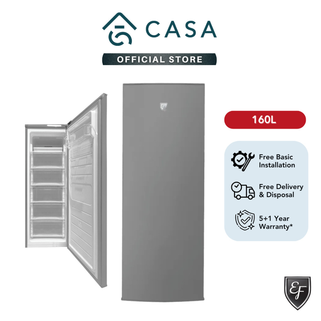EF 160L Upright Freezer | EFUF 1601GY SW | Shopee Singapore