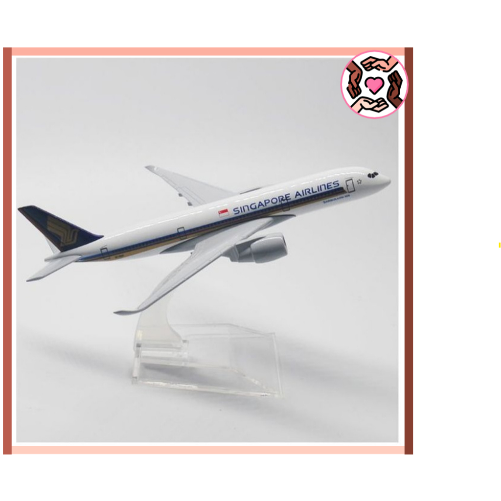 Kid Airplane aircraft model 16cm collection airasia malaysia tiger SIA ...