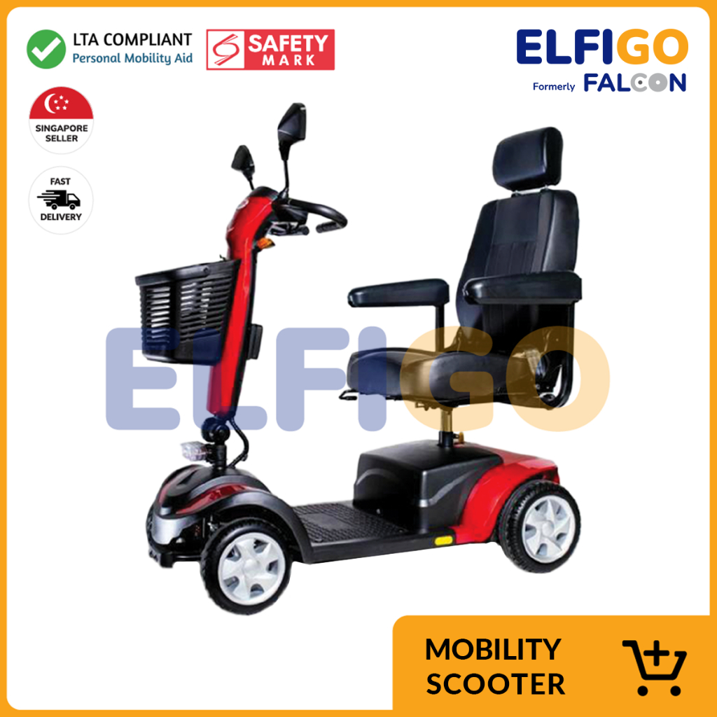 Budget-Lite Deluxe Large Mobility Scooter - LTA Compliant (PMA) with ...