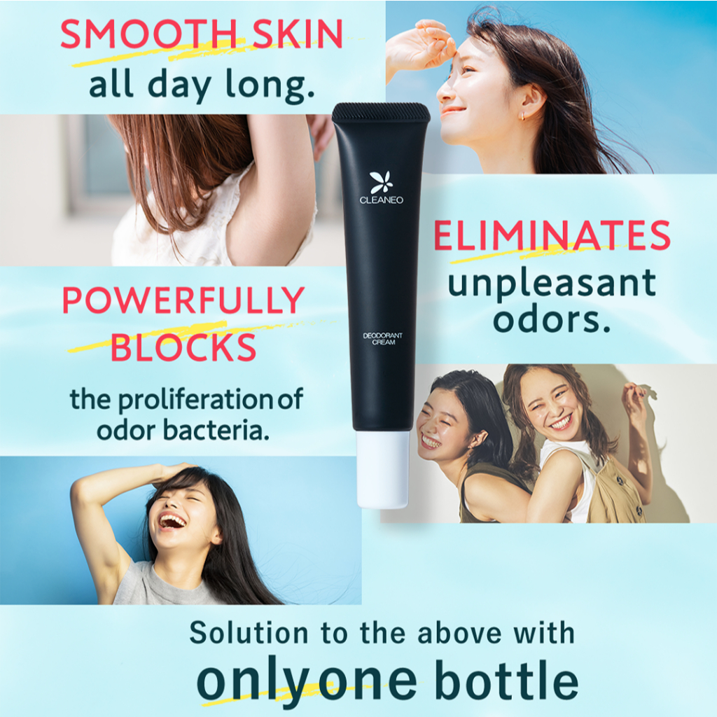 Cleaneo Deodorant Cream / Underarm Odor /Body Odor / Sweat Control ...