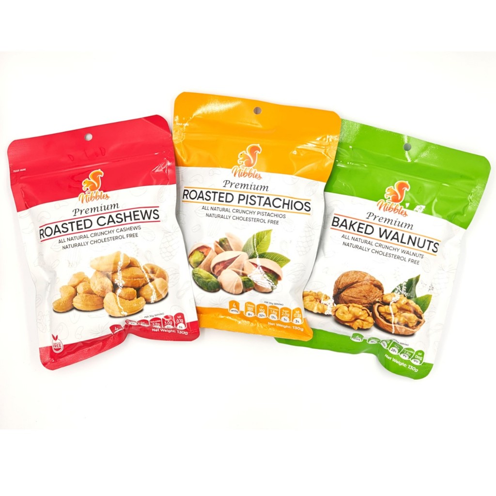 Nibbles Assorted Nuts [Pistachio, Almond, Cashew] 130g | Shopee Singapore
