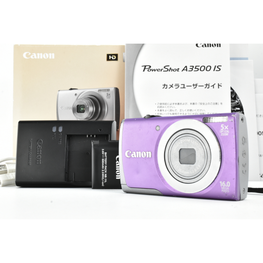 Canon PowerShot A3500 IS Purple in Box from Japan EF-TN-JP1461 | Shopee ...