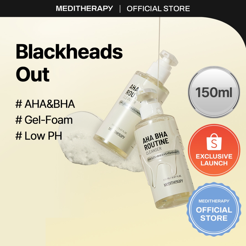 [MEDITHERAPY Official] AHA BHA Routine Cleanser 150ml/ Blackhead ...