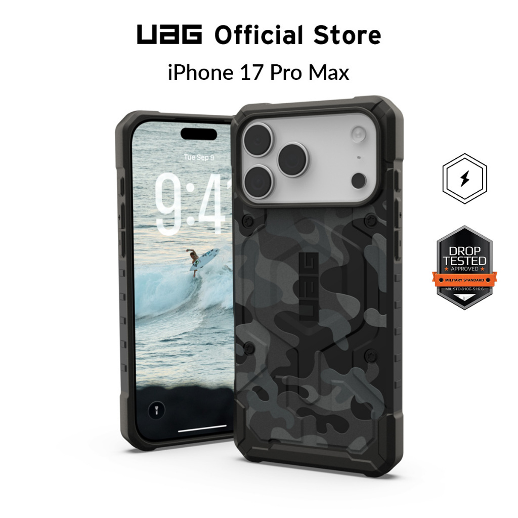 UAG iPhone 17 Pro Max Case 6.9" Pathfinder SE Magnetic Phone Case Camouflage Design iPhone 17 ...