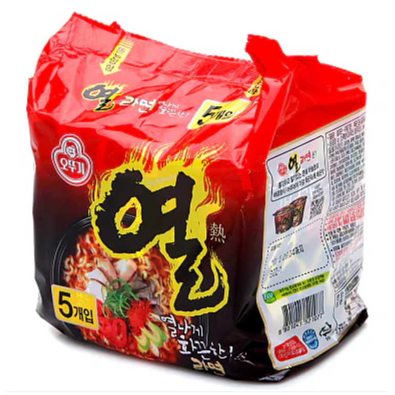 Ottogi Yeol Ramen 120g(5packs) 멀티팩 korean | Shopee Singapore