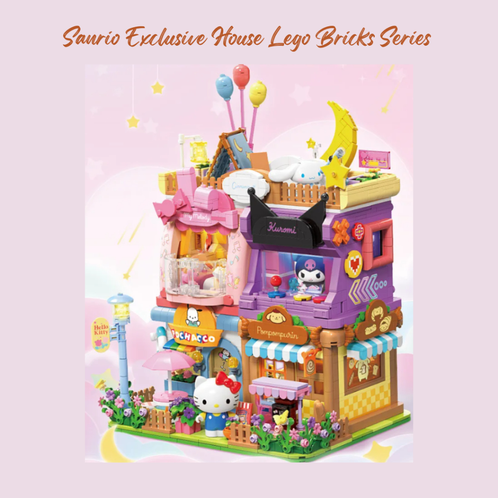 TOPTOY Sanrio House Building Block Set – Hello Kitty, Kuromi & More ...
