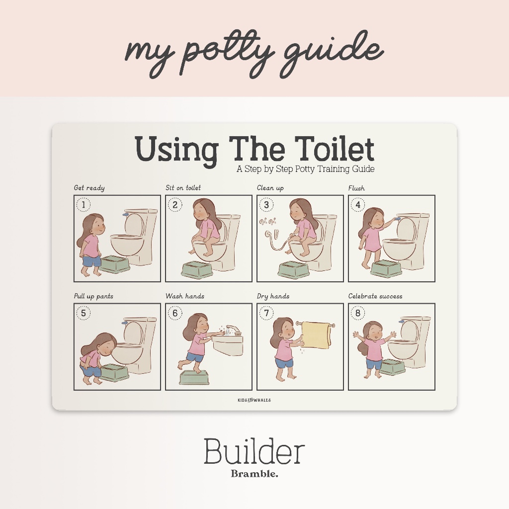 Bramble – Girl Step-by-Step Potty Training Guide | Toilet Training Visual Chart | Autism, ADHD ...