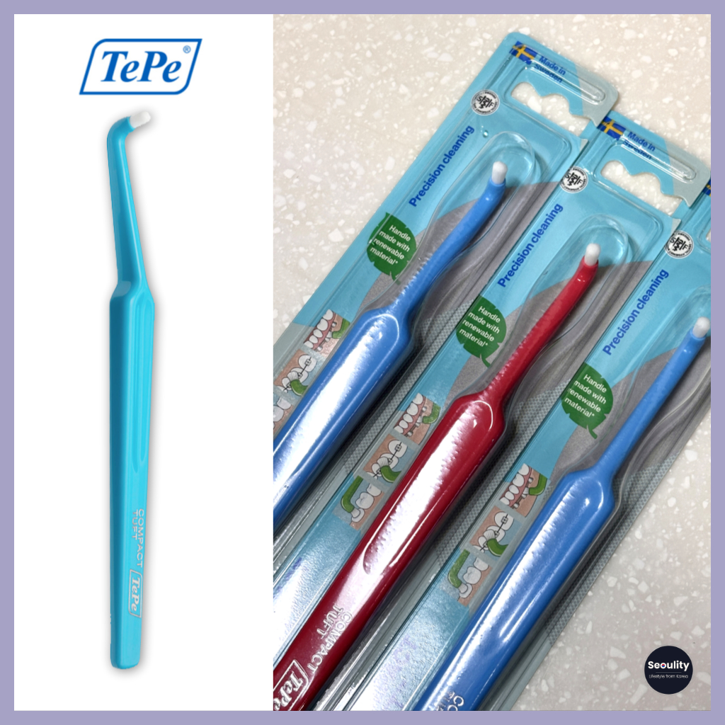 [TePe] Compact Tuft Interdental Brush | Small Head | Random Color ...