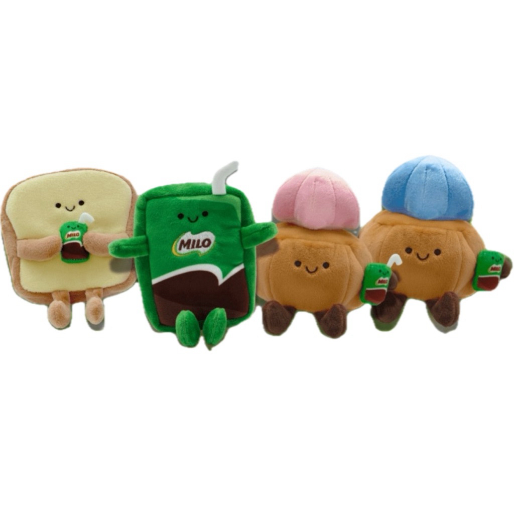 NEW Milo Breaktime 2025 Plush with Foldable Bag - Milo packet & Toast ...