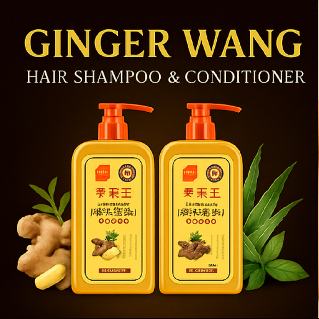 (DIYMONKEY) Ginger Wang Hair Shampoo & Conditioner 1000ml – Anti Hair ...