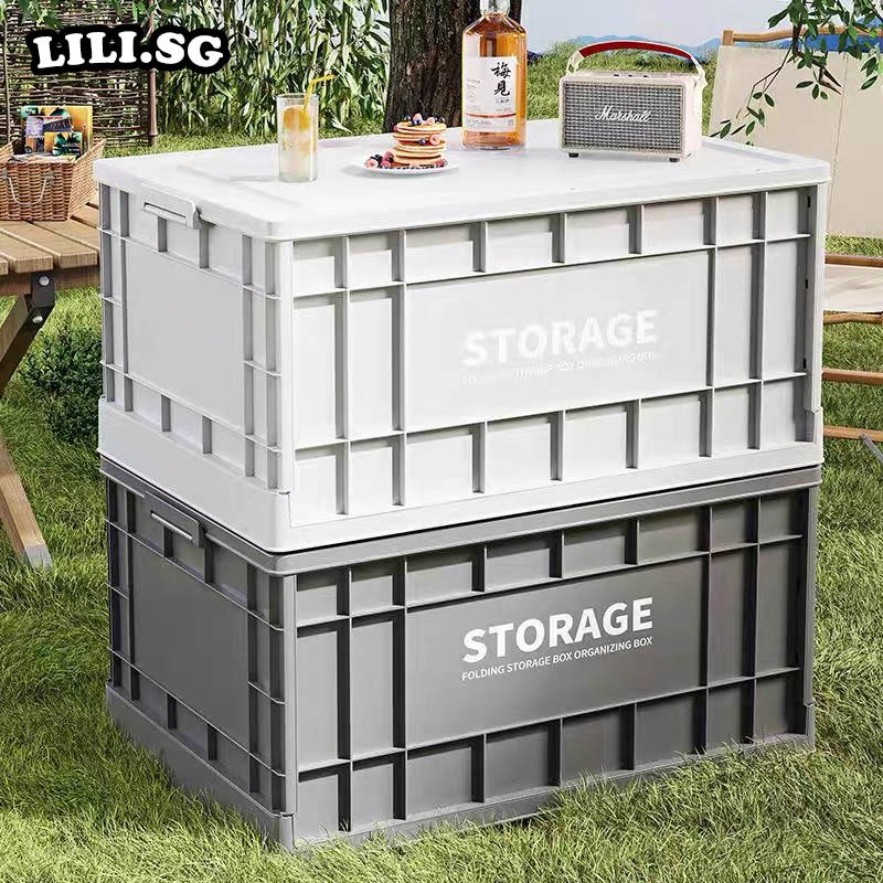 Collapsible Storage Box Portable Outdoor Storage Box With Wheels ...