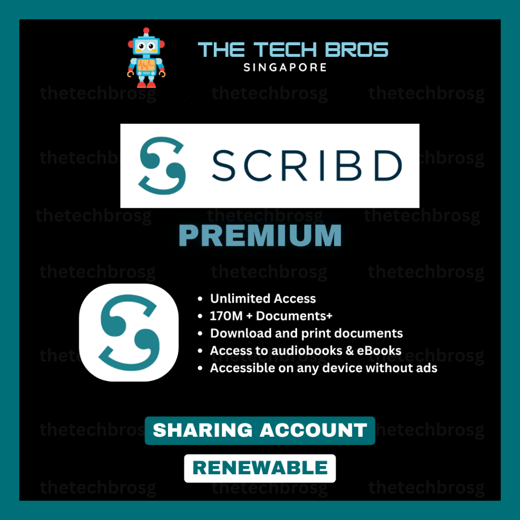 【100% STABLE 】SCRIBD Premium Sharing Account | Access to 195 Million + Documents And Unlimited ...