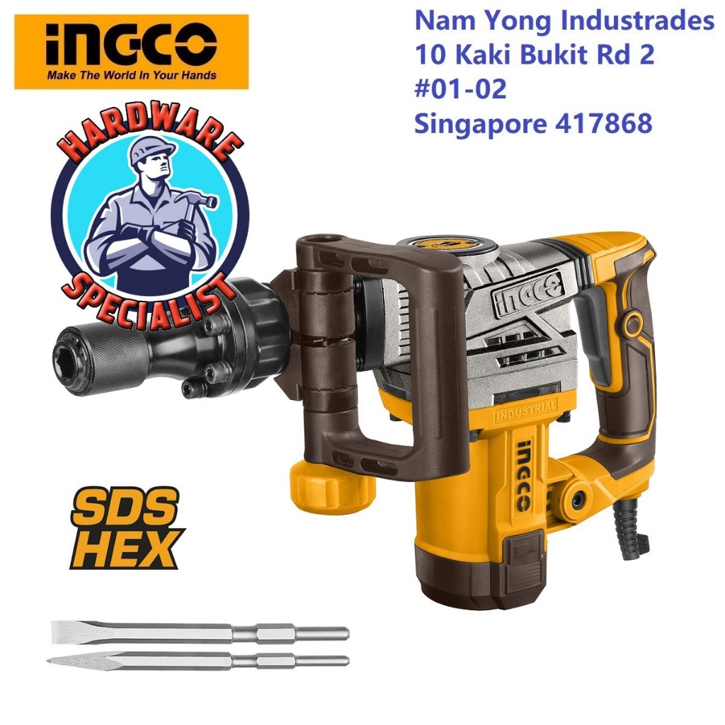 Ingco PDB130018 1300W Demolition Hammer Breaker | Shopee Singapore