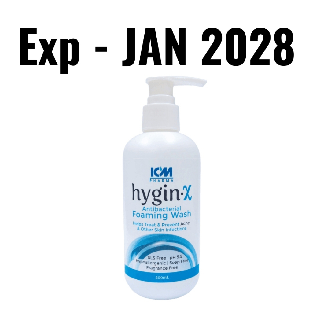 ICM Hygin X Antibacterial Foaming Wash 200ML Hygin-X Clean and Clear ...