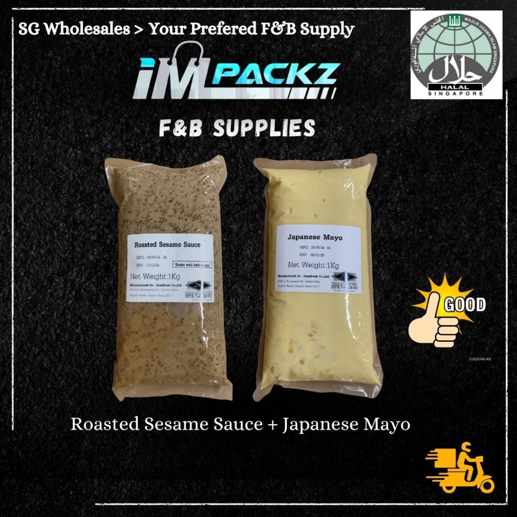 Roasted Sesame Dressing ( Halal ) +Japanese Mayonnaise ( Halal ...