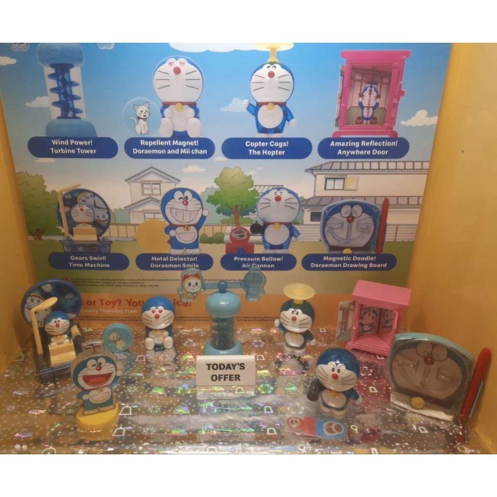 Doraemon Miraculous Science 2 piece set Wind Power and Repellent Magnet ...