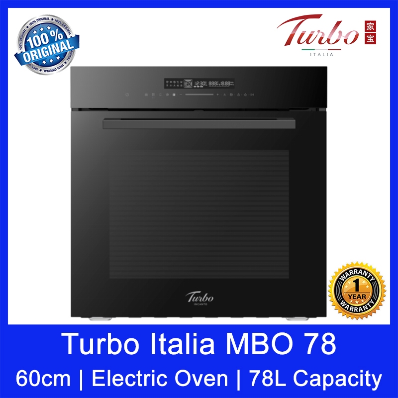 Turbo Italia MBO 78 Built-In Oven | 60cm | 78L Capacity | Microwave ...