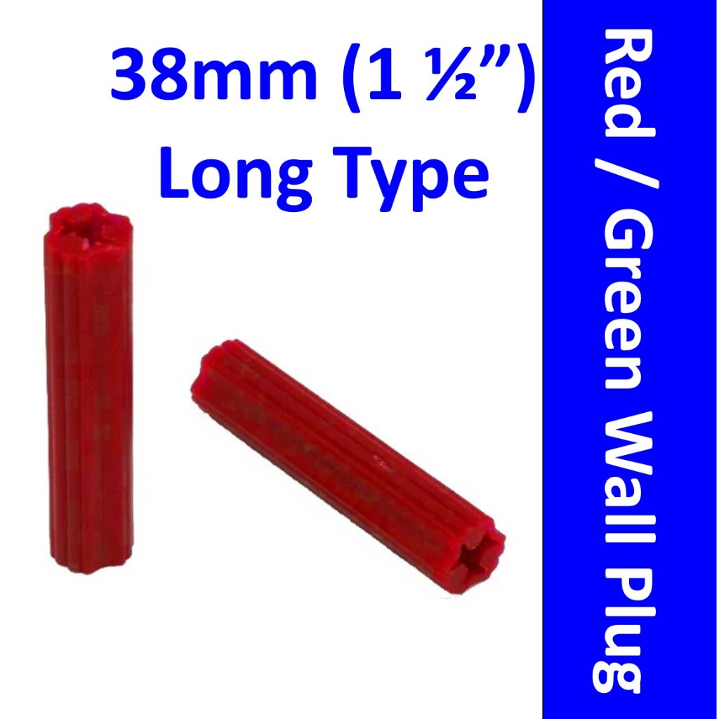 Red Wall Plug | Green Wall Plug | Long Type Wall Plug | Concrete Wall ...