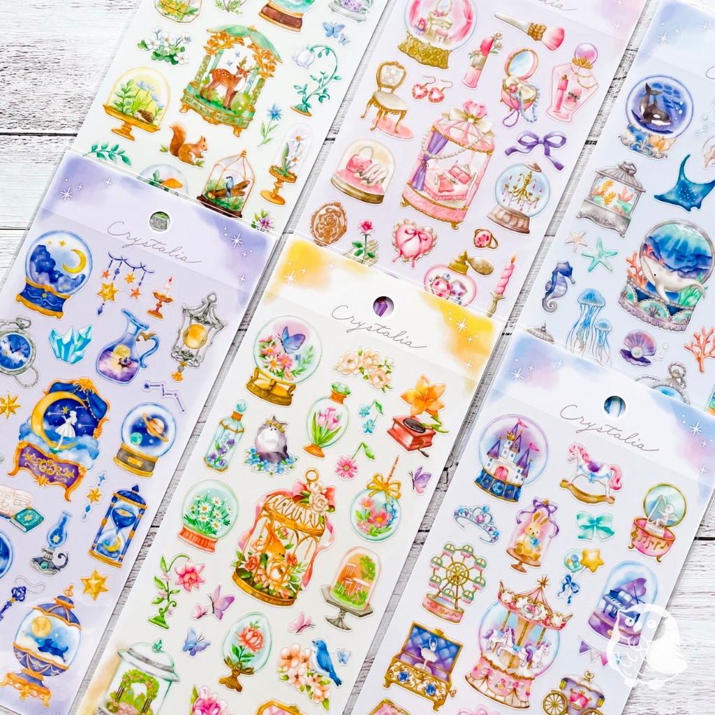 Made in Japan Crystalia Hologram Stickers |Forest, Garden, Cosmetics ...