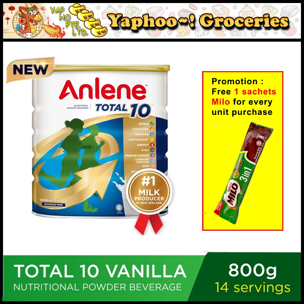 Anlene Total 10 Nutritional Milk Powder Beverage 800g | Shopee Singapore