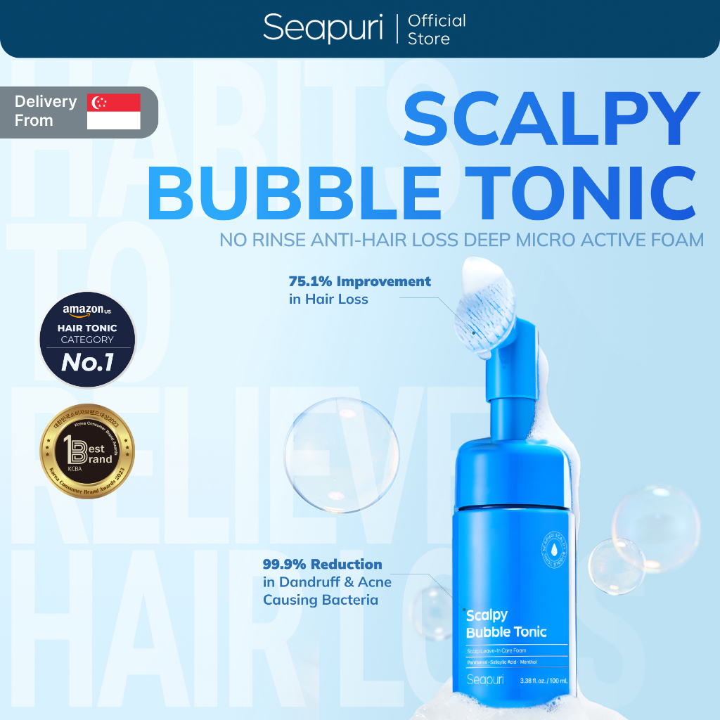 [Seapuri Official] Scalpy Bubble Tonic Leave-In Exfoliating Scalp ...