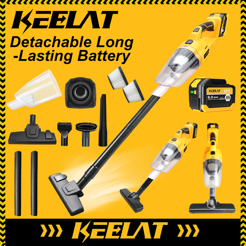 KEELAT Cordless Vacuum Cleaner Wet and Dry Portable Household Handheld ...