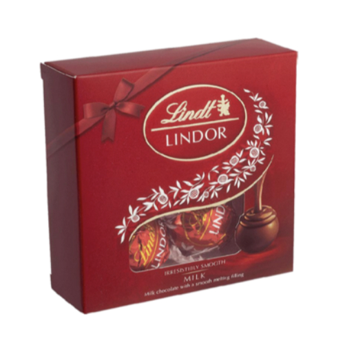 [Lindt] LINDOR Milk Chocolate Truffle 4P × 8 Packs (50g × 8) | Smooth ...