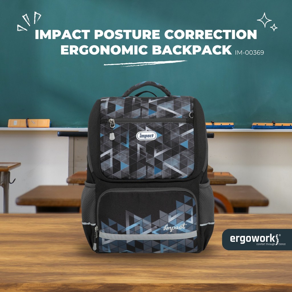 IMPACT Ergonomic School Backpack for Primary 1 - 3 Kids (Height between ...