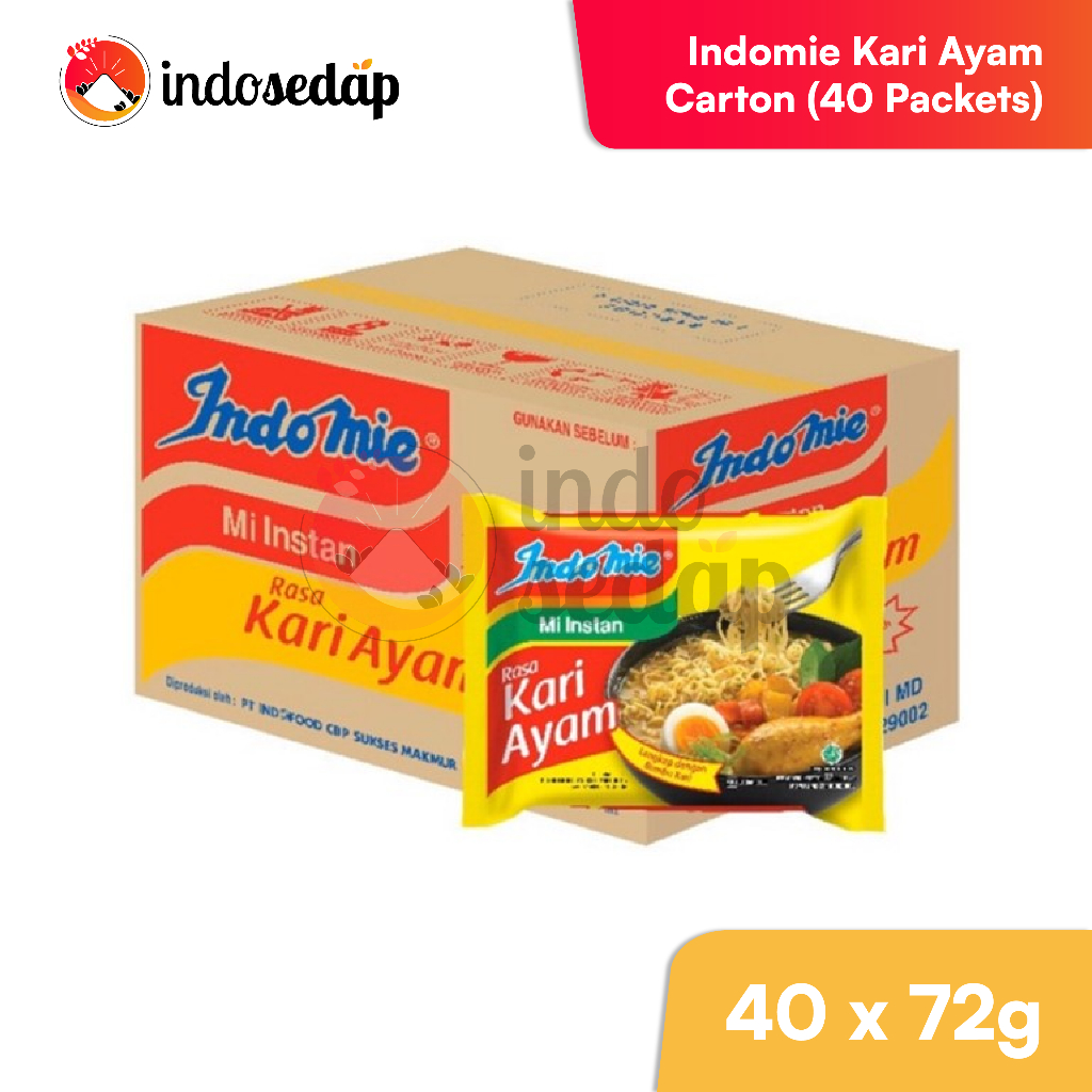 IndoSedap Indomie Instant Noodles - Kari Ayam | Authentic Original ...